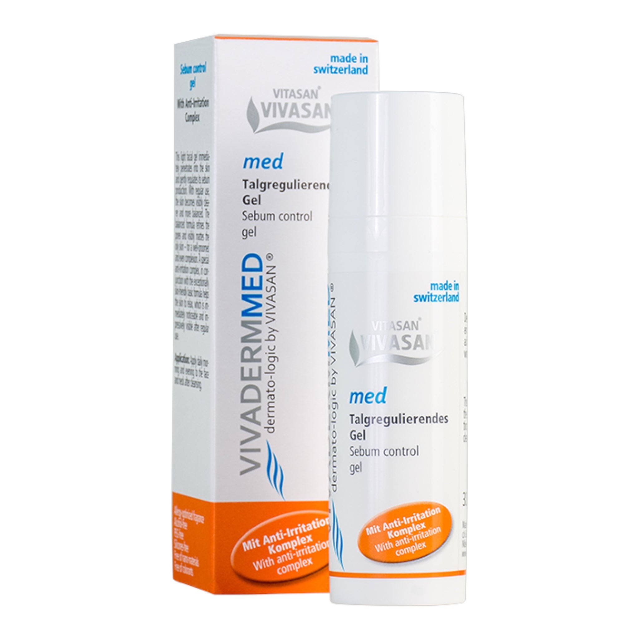 Vivaderm Med Sebum Control Gel Hypoallergenic, Delicate Skin, Vivasan ...